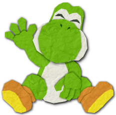 File:YCW Yoshi Sitting 2D Artwork.png - Super Mario Wiki, the Mario ...