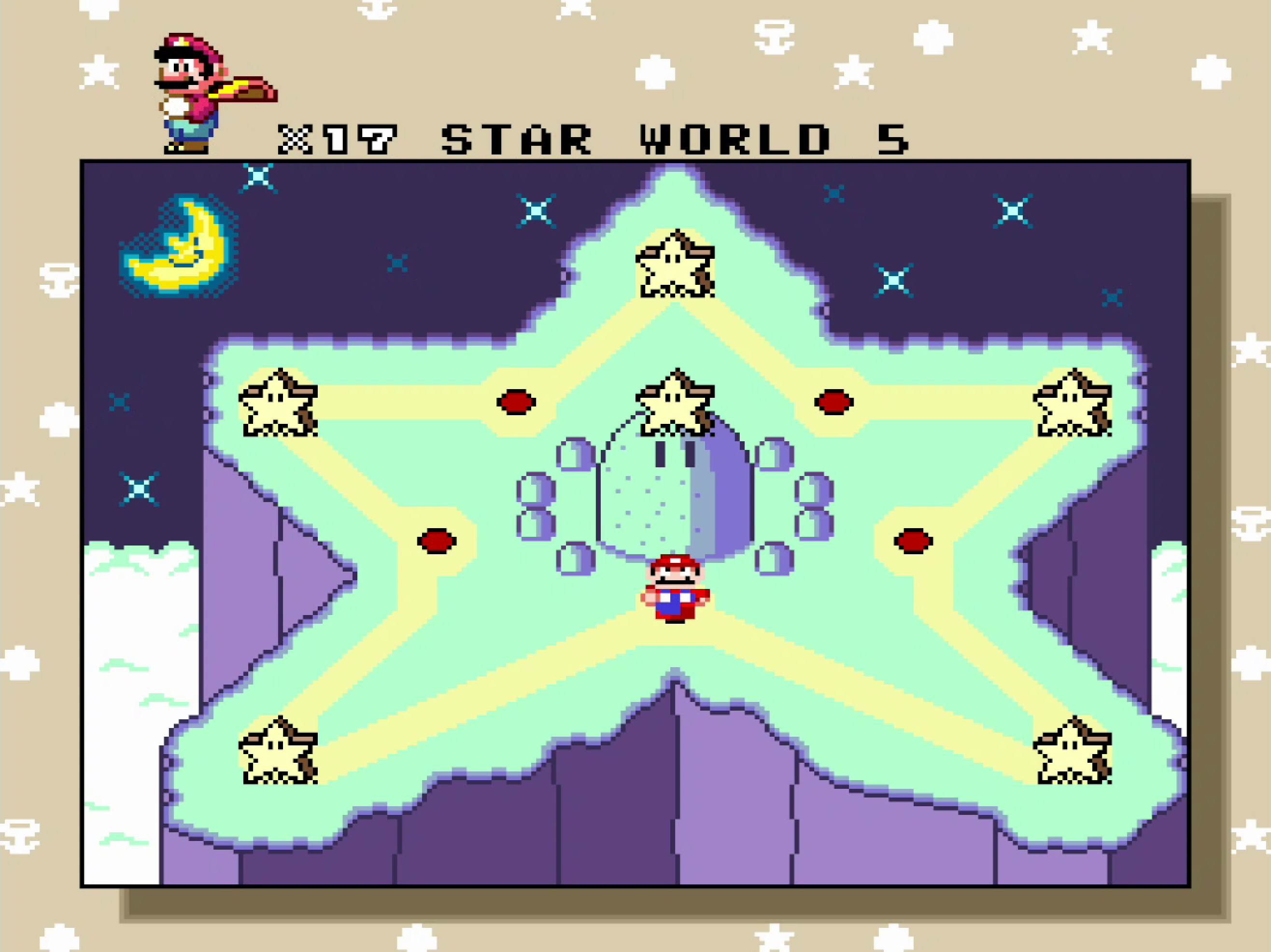 File:NM SMW Star World Map Screen.png - Super Mario Wiki, the Mario ...