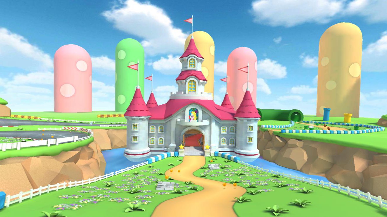 File:MKT 3DS Mario Circuit Peach's Castle.jpg - Super Mario Wiki, the ...