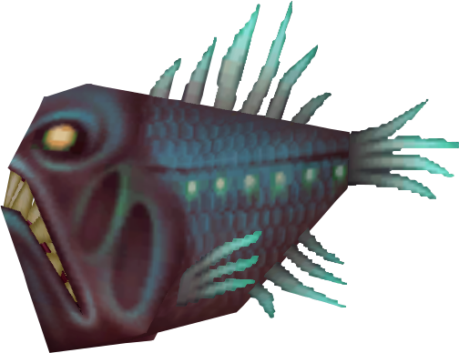 File:SMG Asset Model Fish (Black).png - Super Mario Wiki, the Mario ...