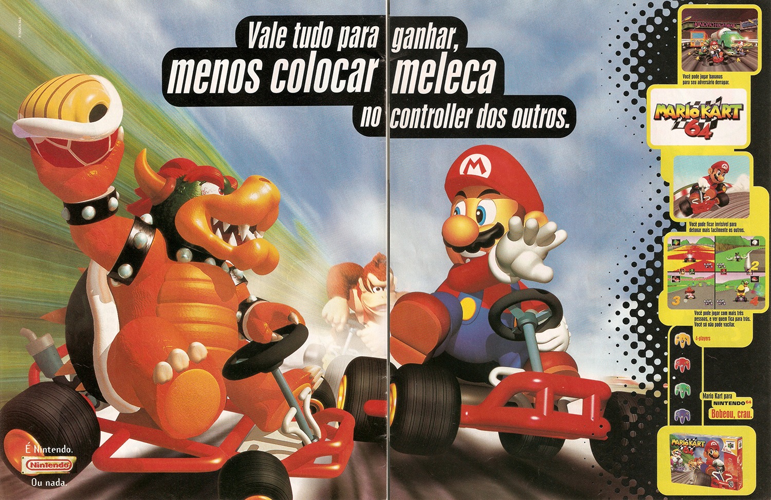 File:MK64 Print ad BR.jpg - Super Mario Wiki, the Mario encyclopedia