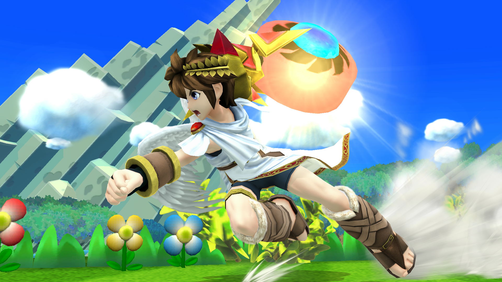 File:Pit Upperdash Arm Wii U.jpg - Super Mario Wiki, the Mario encyclopedia