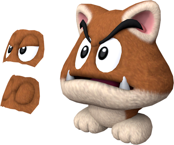 File:SM3DWBF Model Cat Goomba.png - Super Mario Wiki, the Mario ...