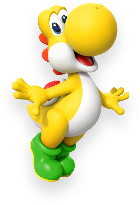 File:SMBW Yellow Yoshi.png - Super Mario Wiki, the Mario encyclopedia