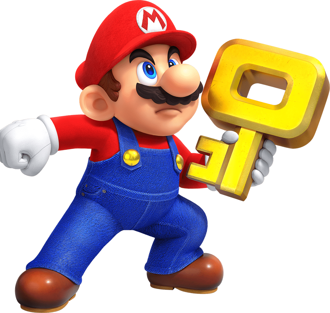 File:MvDK NS Mario Holding Key 2.png - Super Mario Wiki, the Mario ...
