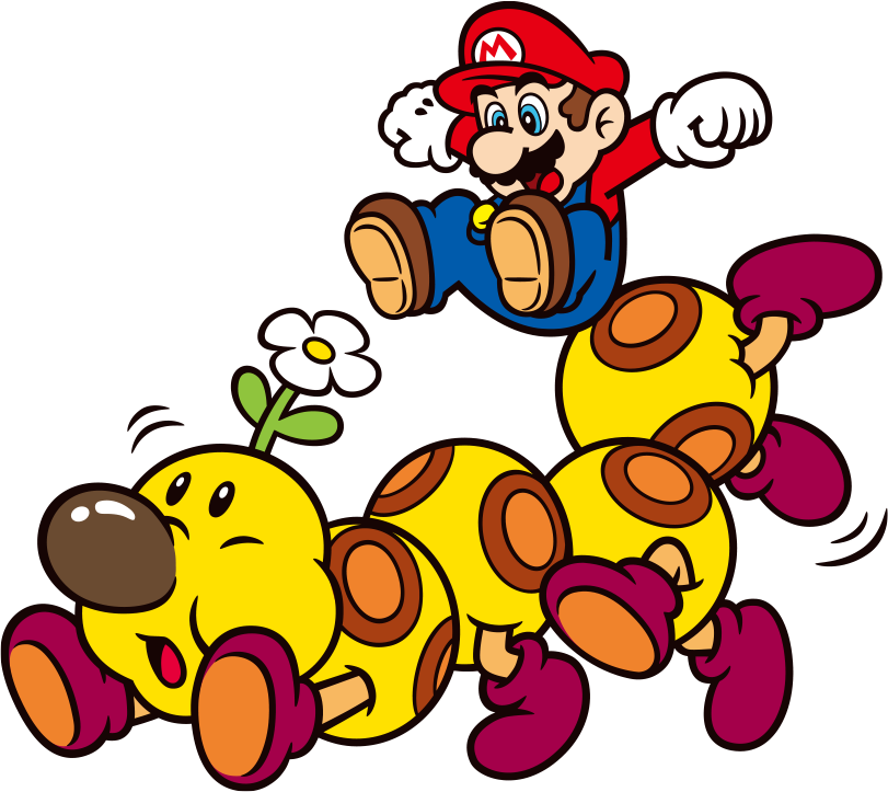 File:Mario Wiggler 2D Artwork.png - Super Mario Wiki, the Mario ...