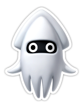 File:Blooper Sticker.png - Super Mario Wiki, the Mario encyclopedia