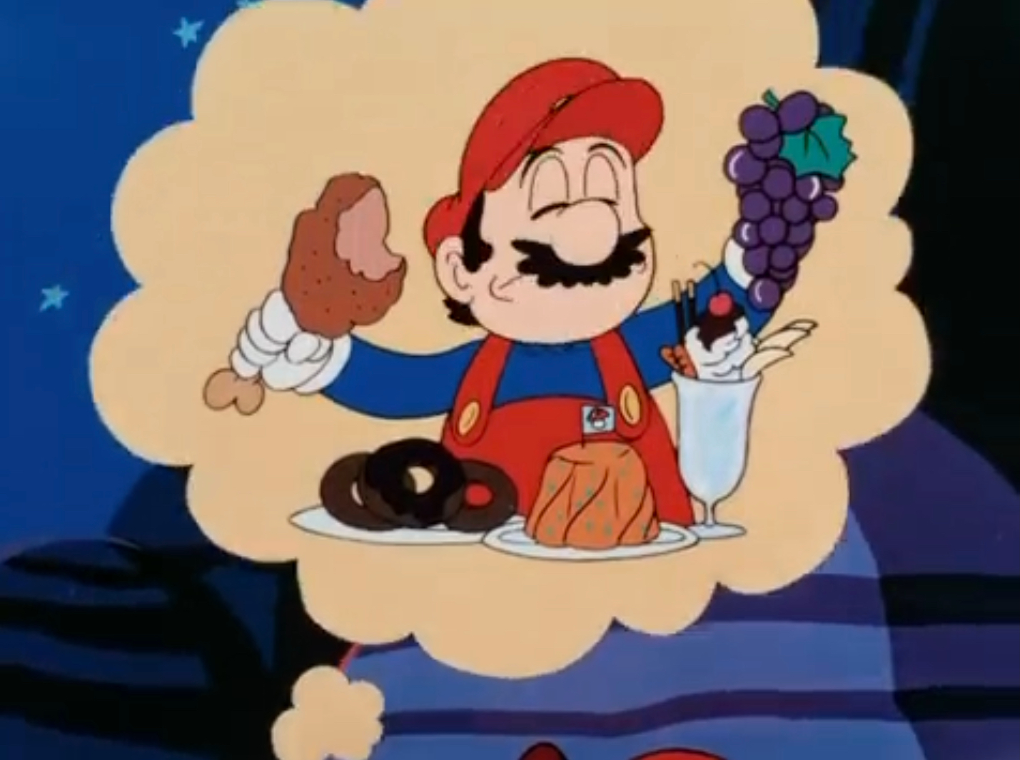 File:Mario dreaming about food.jpg - Super Mario Wiki, the Mario ...