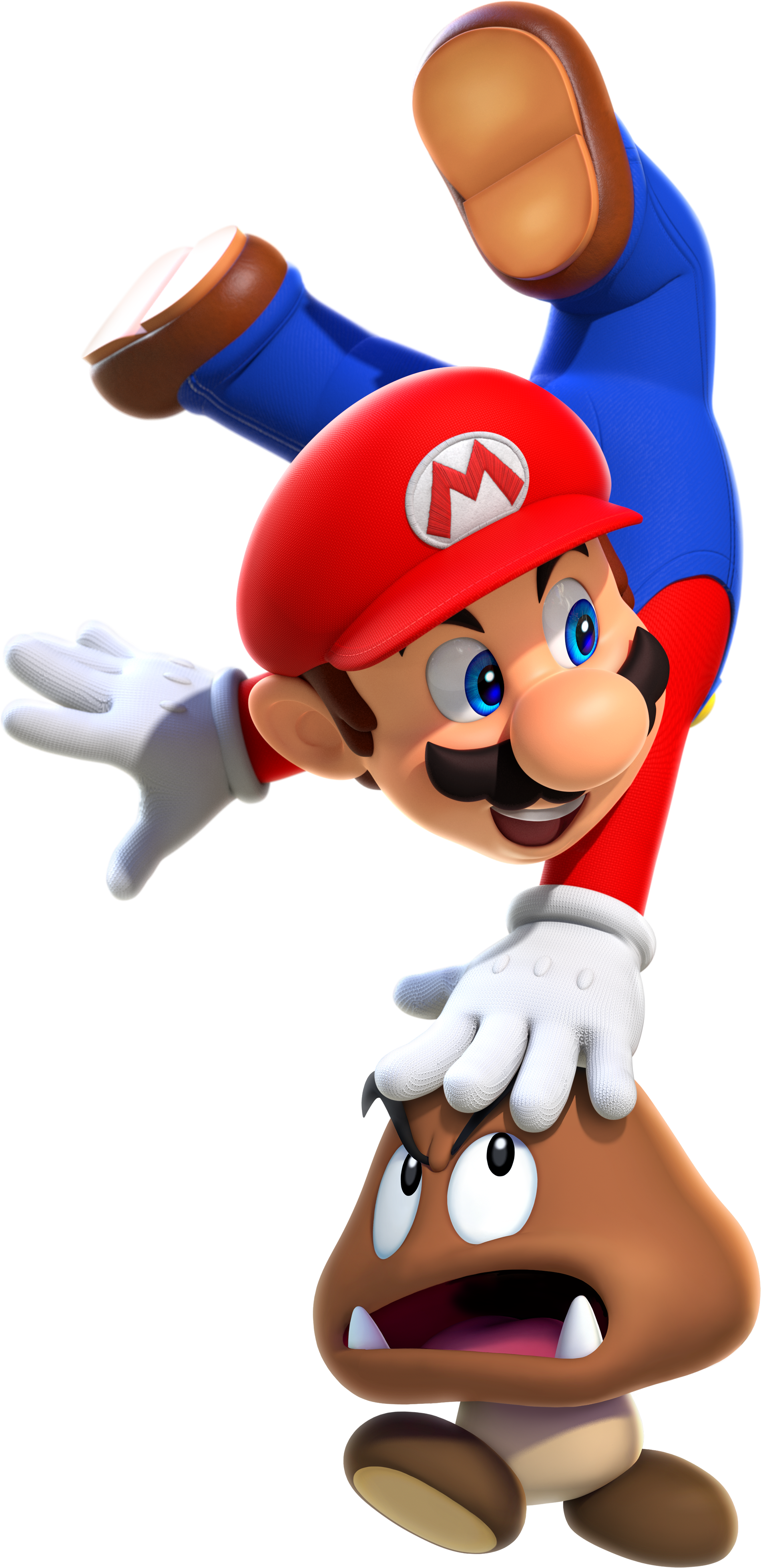 File:SMR Artwork - Mario and Goomba.png - Super Mario Wiki, the Mario ...