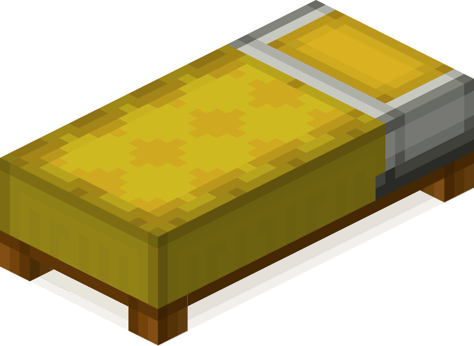 File:Minecraft Mario Mash-Up Bed Yellow Render.png - Super Mario Wiki ...