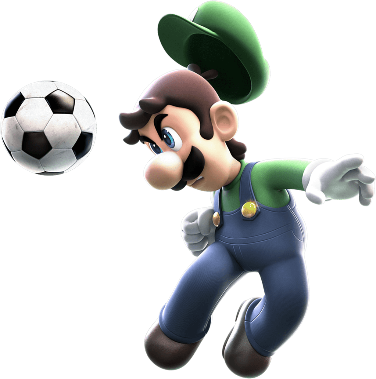 File:MSS Luigi Soccer Artwork.png - Super Mario Wiki, the Mario ...
