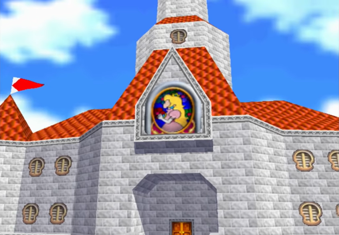File:Peach Castle in Super Mario 64.png - Super Mario Wiki, the Mario ...
