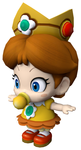 File:BabyDaisySluggersModel.png - Super Mario Wiki, the Mario encyclopedia