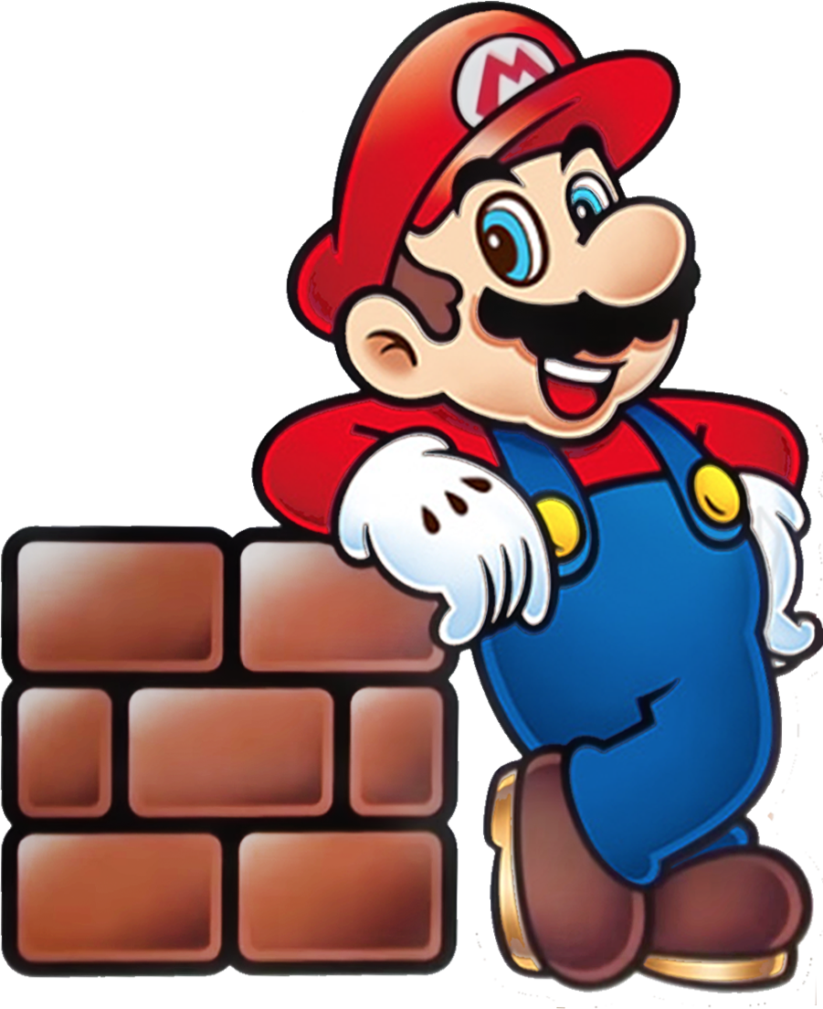 File:Mario Brick Block Shaded 2D Artwork.png - Super Mario Wiki, the ...