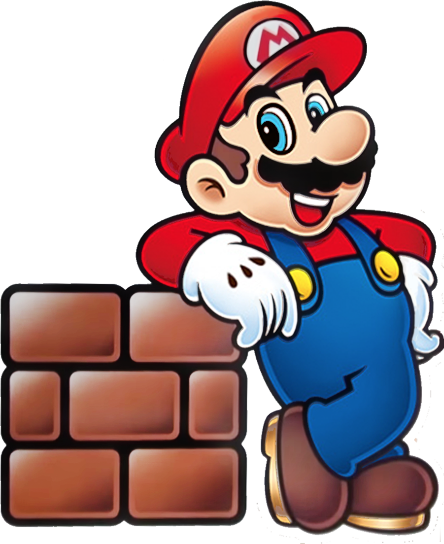 File:Mario Brick Block Shaded 2D Artwork.png - Super Mario Wiki, the ...