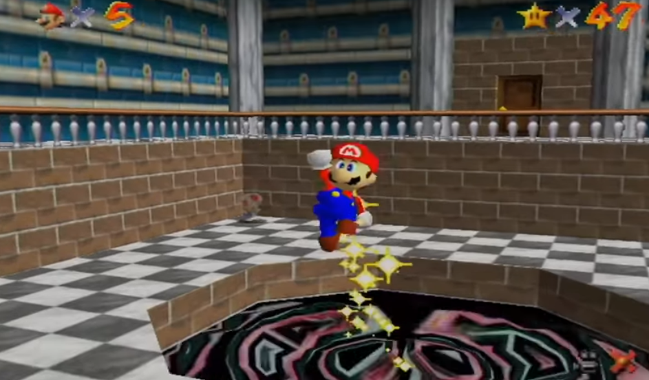 File:SM64-Facing Hazy Maze Cave.png - Super Mario Wiki, the Mario ...