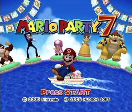 File:MarioParty7Pre-releaseTitleScreen.png - Super Mario Wiki, the ...