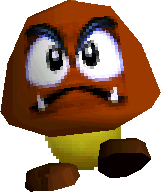 File:SM64 - Goomba Model.png - Super Mario Wiki, the Mario encyclopedia