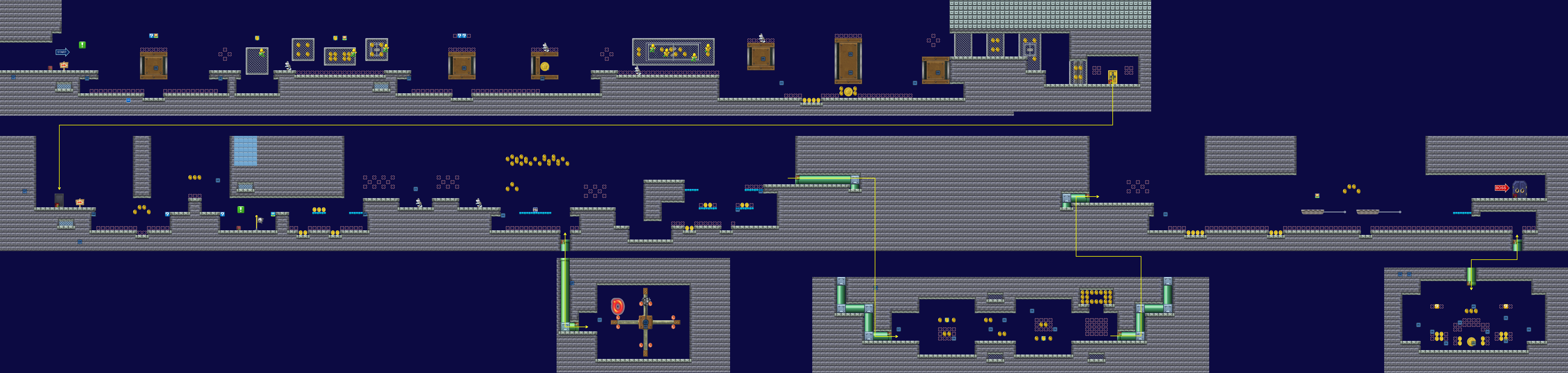 File:NSMBW World 4-C Map.png - Super Mario Wiki, the Mario encyclopedia