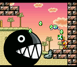 File:Chomp Shark in Marching Milde's Fort SMW2YI screenshot.png - Super ...