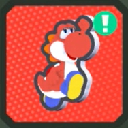 File:Standee Jumping Red Yoshi.png - Super Mario Wiki, the Mario ...