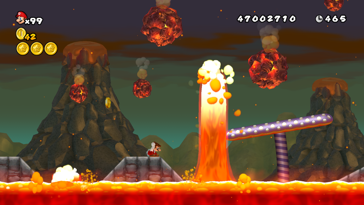 File:NSMBW Volcanic Debris Screenshot.png - Super Mario Wiki, the Mario ...