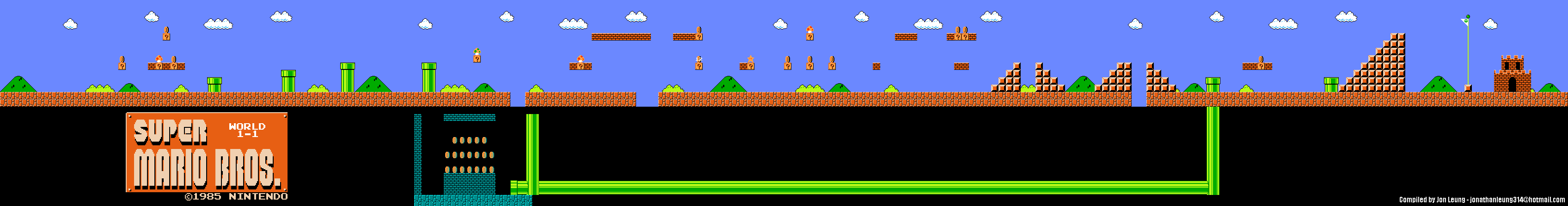 File:SMB NES World 1-1 Map.png - Super Mario Wiki, the Mario encyclopedia