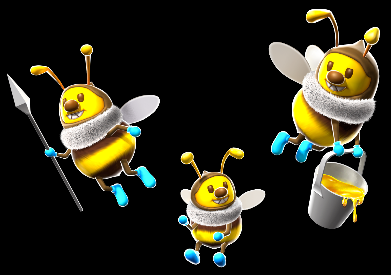 File:Bee Artwork - Super Mario Galaxy.png - Super Mario Wiki, the Mario ...
