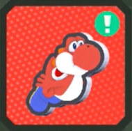 File:Standee Swimming Red Yoshi.png - Super Mario Wiki, the Mario ...