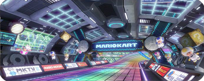 File:MK8 Rainbow Road Starting Line.png - Super Mario Wiki, the Mario ...