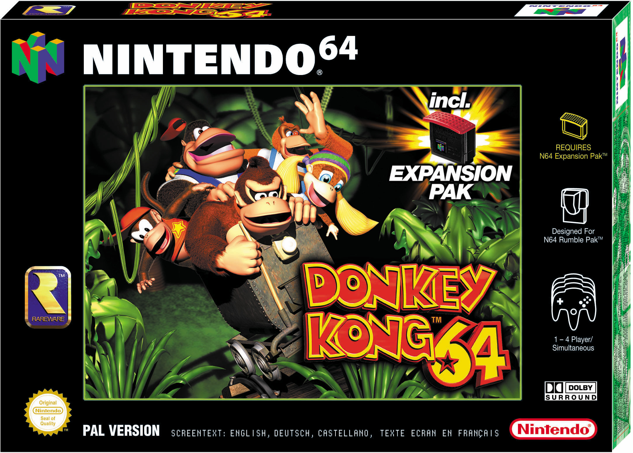 File:DK64 EU cover art.jpg - Super Mario Wiki, the Mario encyclopedia