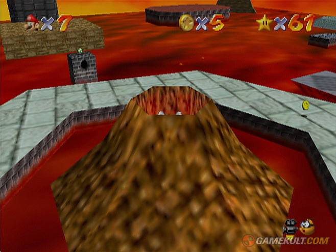 File:Lethal Lava Land volcano SM64.png - Super Mario Wiki, the Mario ...