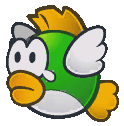 File:Green Cheep-Cheep SPM.png - Super Mario Wiki, the Mario encyclopedia