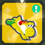 File:Standee Swimming Yellow Yoshi.png - Super Mario Wiki, the Mario ...