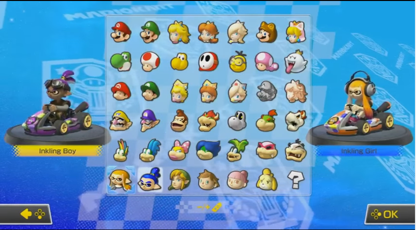 File:MK8DX Character Roster.png - Super Mario Wiki, the Mario encyclopedia