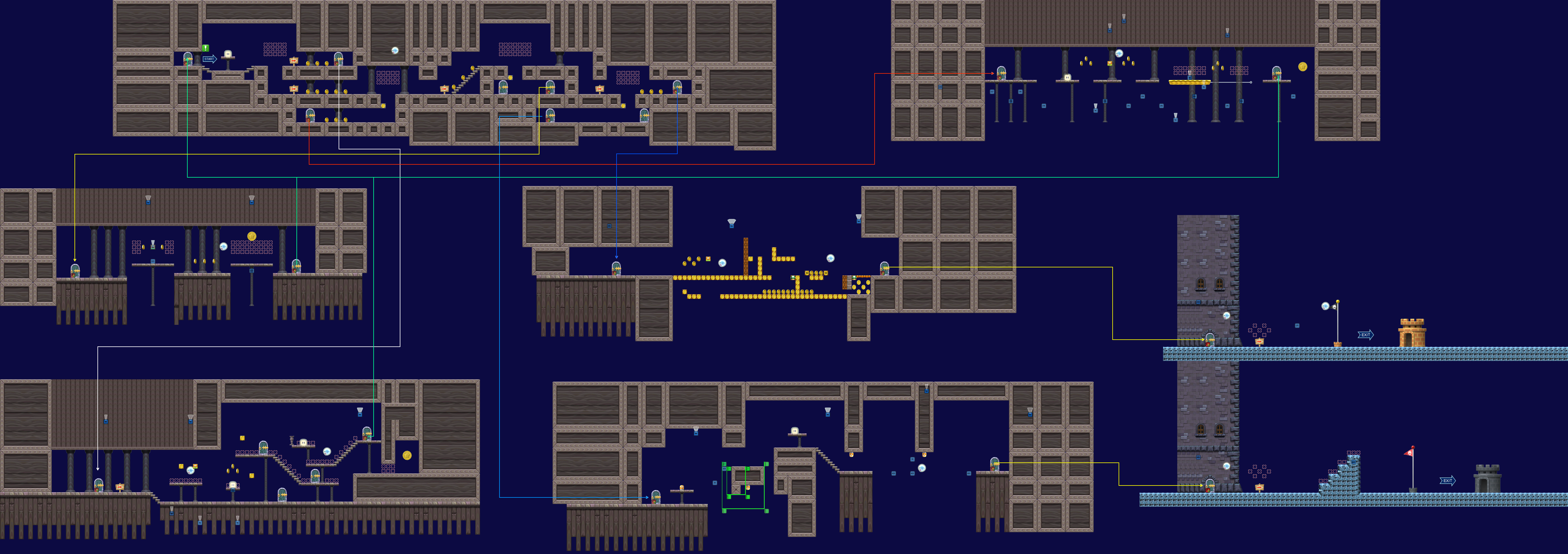 File:NSMBW World 5-GH Map.png - Super Mario Wiki, the Mario encyclopedia
