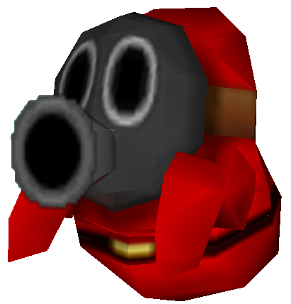 File:SM64DS Snufit Model.png - Super Mario Wiki, the Mario encyclopedia