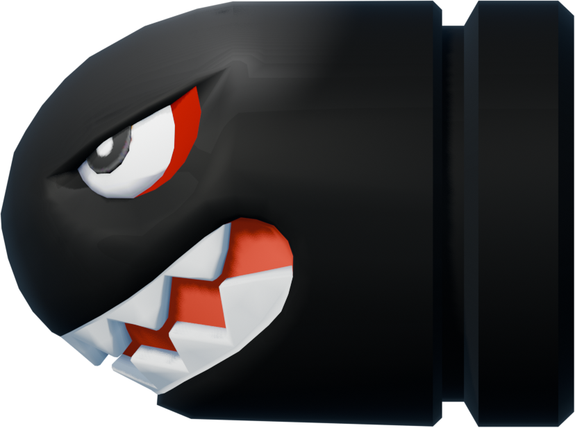 File:NSMBW Asset Model Banzai Bill.png - Super Mario Wiki, the Mario ...