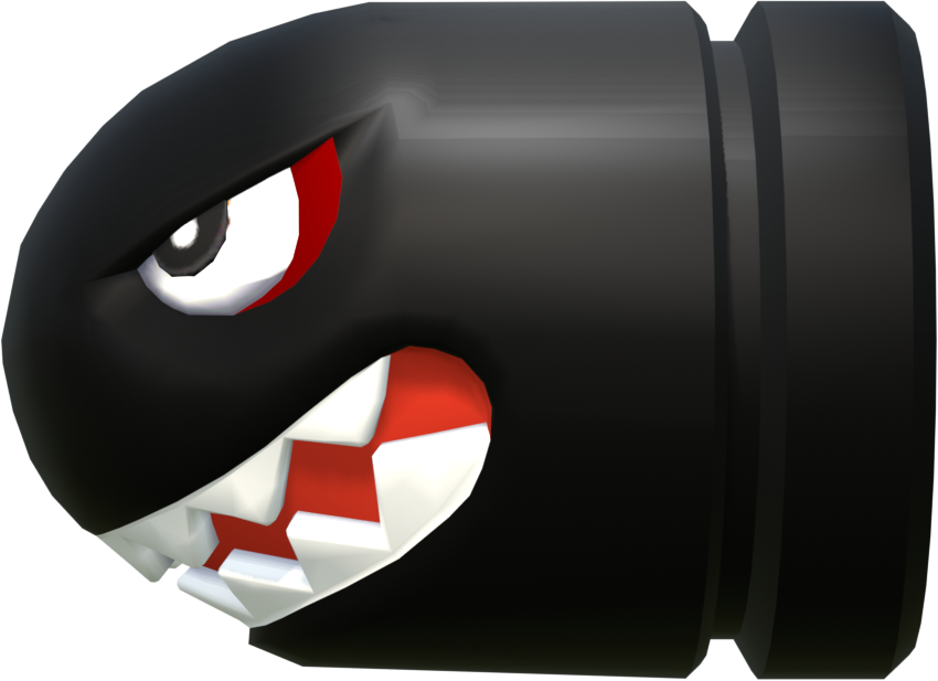 File:NSMBW Asset Model Banzai Bill.png - Super Mario Wiki, the Mario ...