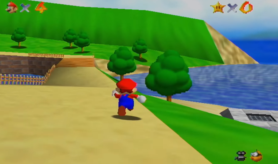 File:SM64 Castle Grounds.png - Super Mario Wiki, the Mario encyclopedia