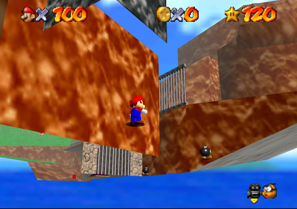 File:SM64 Camera underneath Mario in BOB.png - Super Mario Wiki, the ...