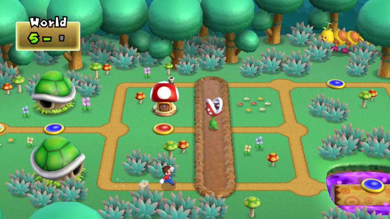 File:NSMBW World 5 Map.png - Super Mario Wiki, the Mario encyclopedia