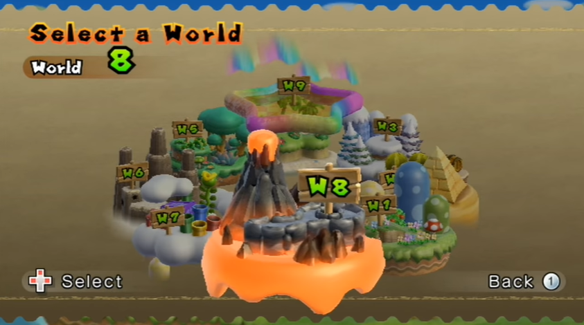 File:NSMBW World 8 World Select.png - Super Mario Wiki, the Mario ...