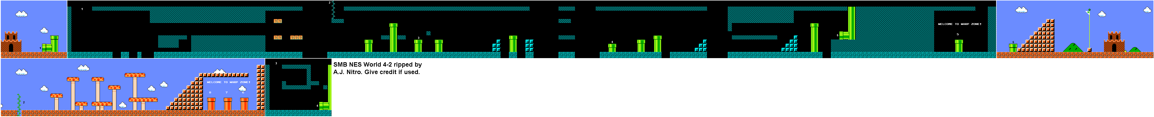 File:SMB NES World 4-2 Map.png - Super Mario Wiki, the Mario encyclopedia