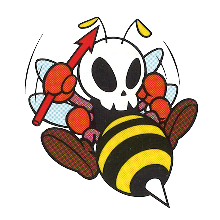 File:SML2 Artwork - Skeleton Bee.png - Super Mario Wiki, the Mario ...
