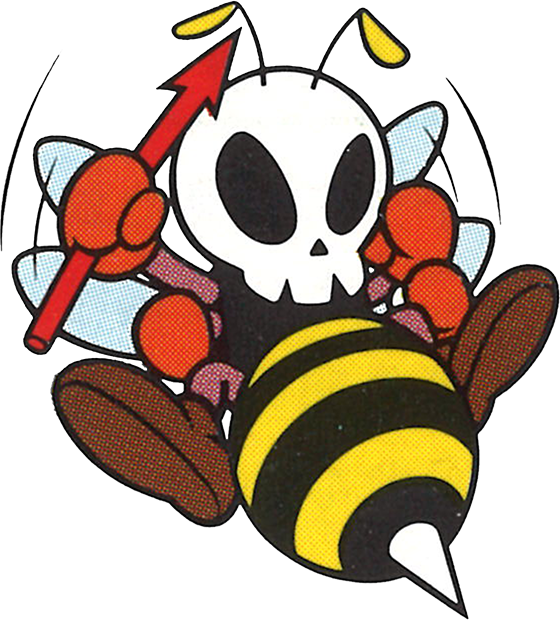 File:SML2 Artwork - Skeleton Bee.png - Super Mario Wiki, the Mario ...