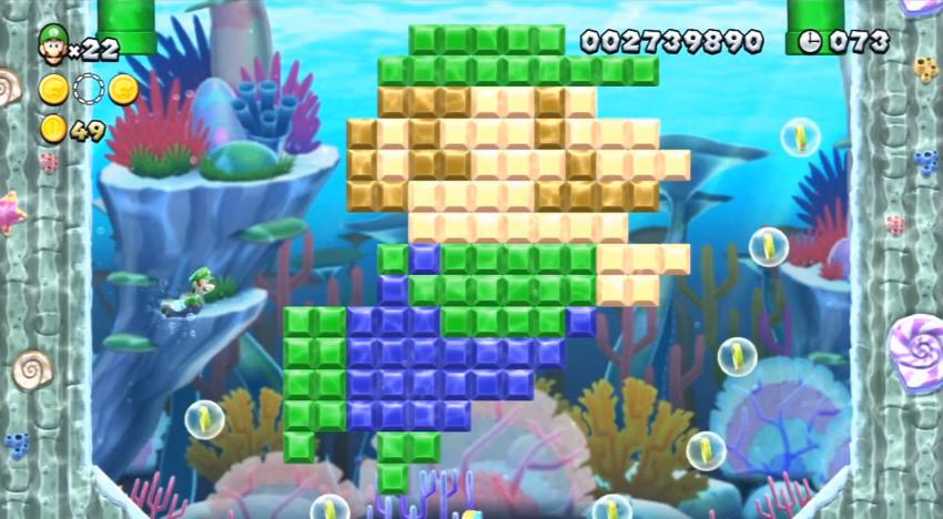 File:NSLU Huckit Beach Resort Luigi Sighting.jpg - Super Mario Wiki ...