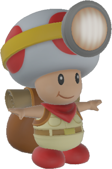 File:Captain Toad model SMBW.png - Super Mario Wiki, the Mario encyclopedia