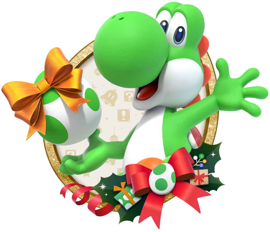 File:PN Yoshi Holiday 2024 Artwork.png - Super Mario Wiki, the Mario encyclopedia