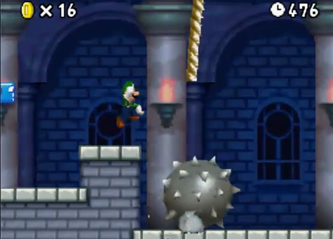 File:NSMBDS Giant Spiked Ball Screenshot.png - Super Mario Wiki, the ...